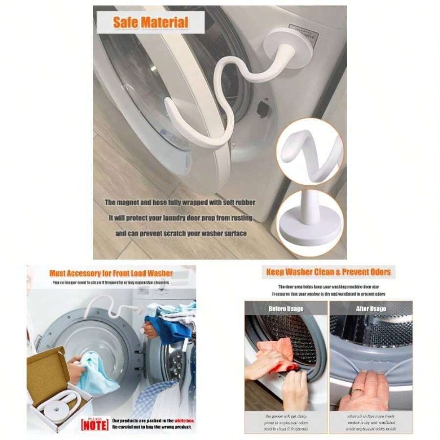 Front Load Washer Door Prop And Stopper - Magnetic Washing Door Holder ...