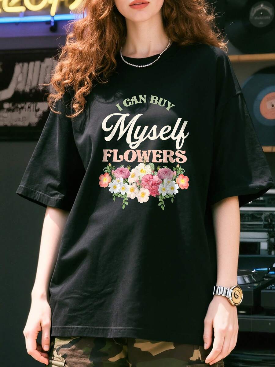 I-Can-Buy-Myself-Flowers--Feminism-Women-Rights---T-Shirt | SHEIN USA
