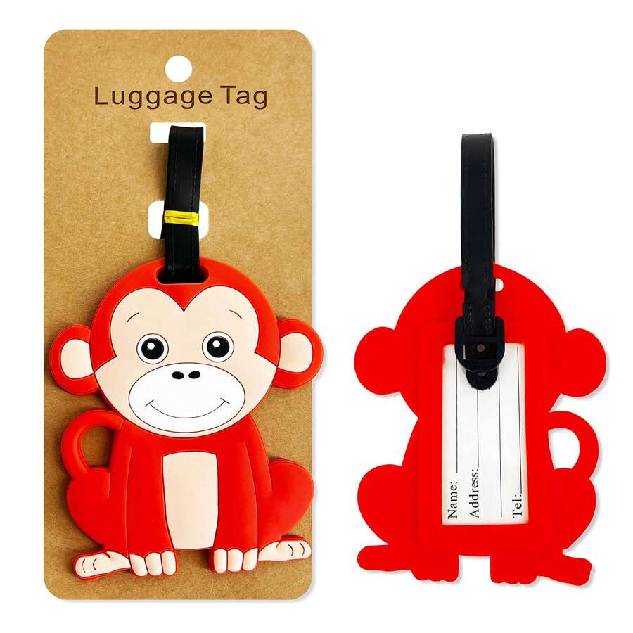 1 Fun Silicone Luggage Tag (Boarding Tag Design) – Cute Travel Bag ...