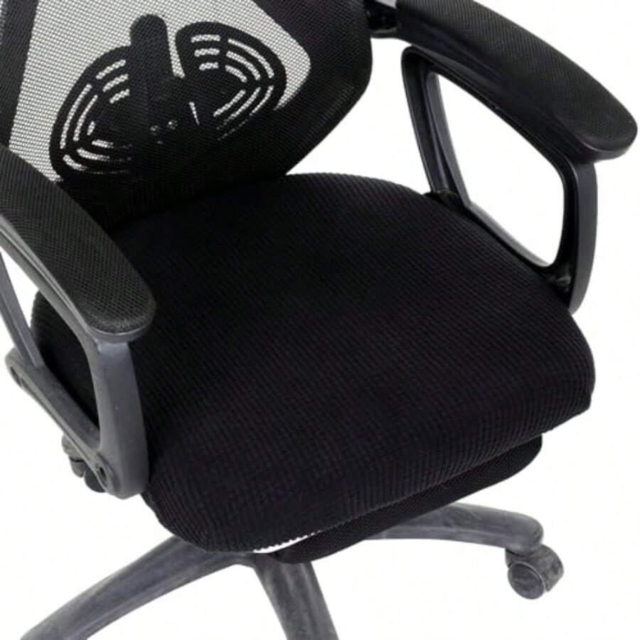 Office Chair Seat Cover Stretchable Desk Chair Cover Thick Computer ...