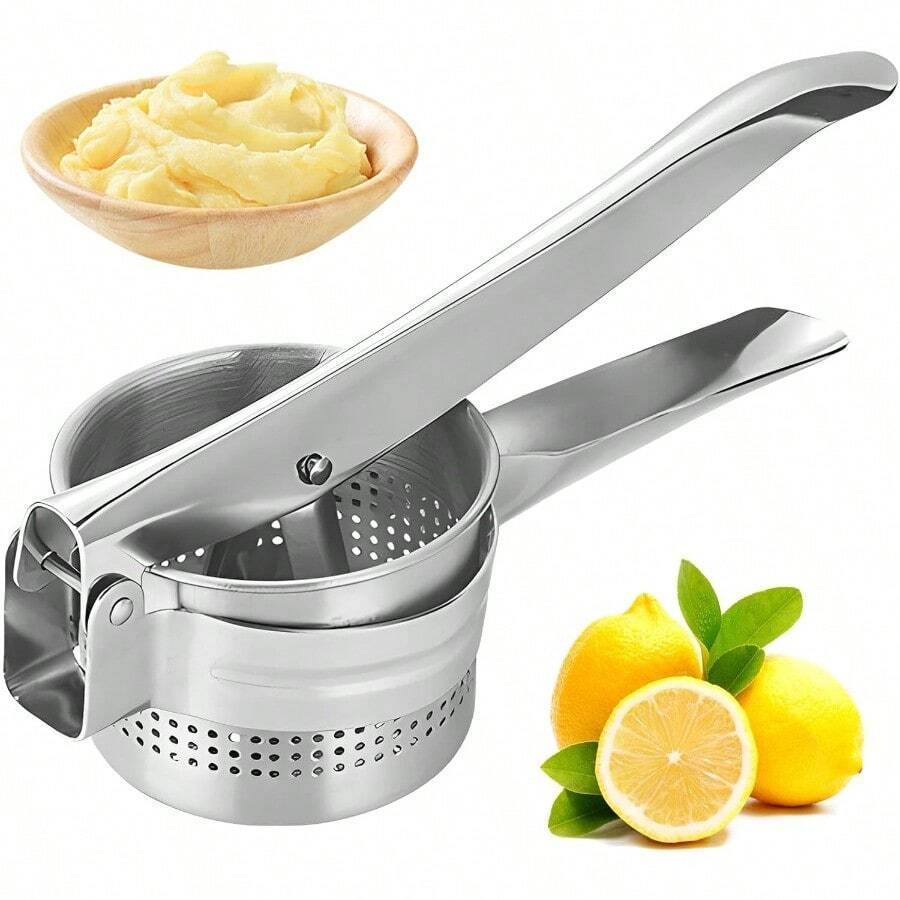 Potato Ricer Triturador de papas de acero inoxidable resistente con ...