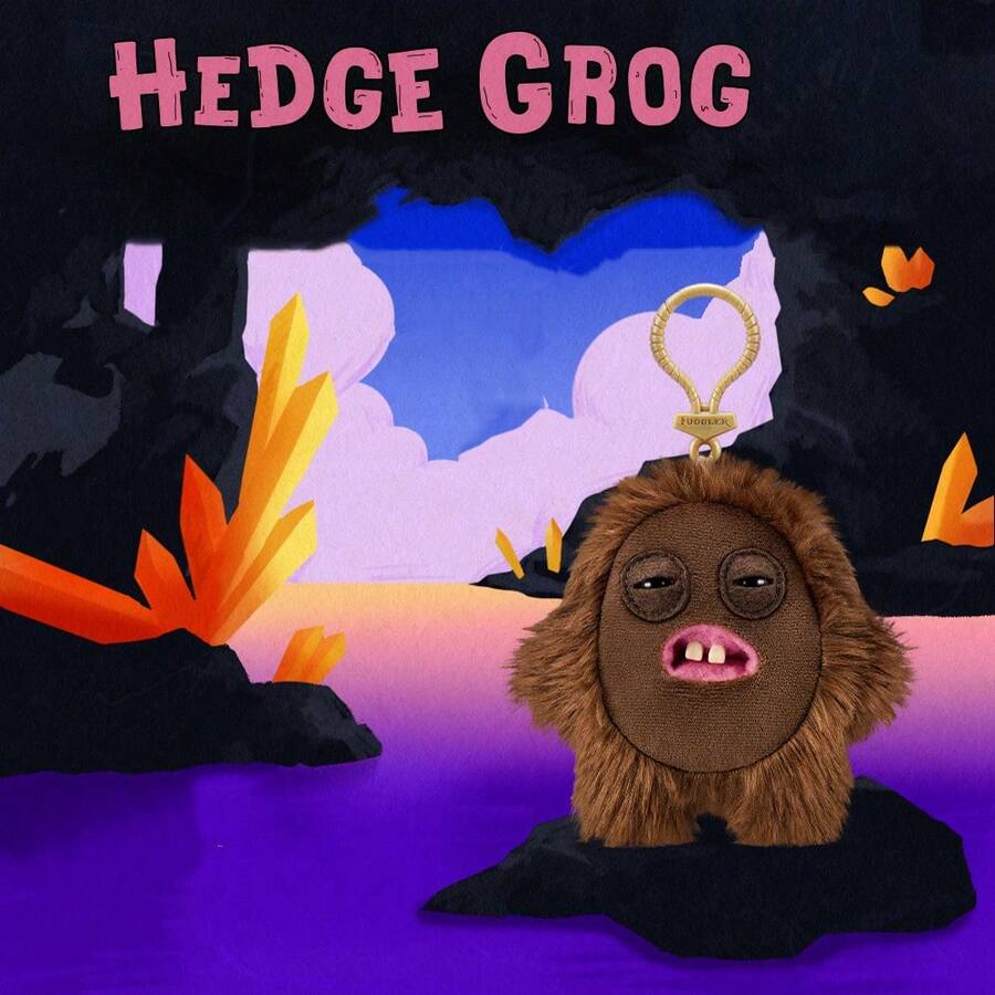 ZURU Llavero Fuggler de 5 pulgadas (Hedge Grog) Monstruo de peluche feo ...