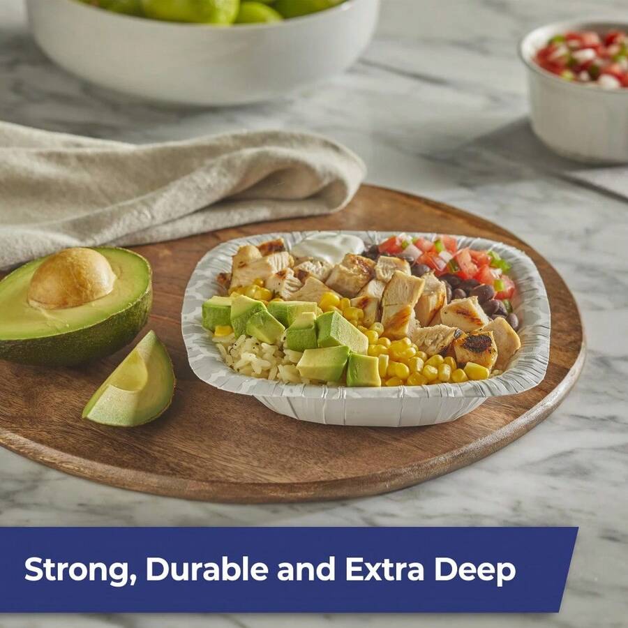 50-Pack 15 Fl Oz Extra Deep Paper Bowls – Heavy-Duty Design For Soups ...