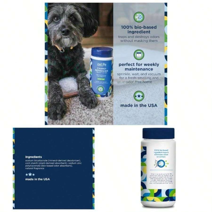 Carpet Refresher Deodorizer Powder - , Plant Based Juniper Leaf Scent ...