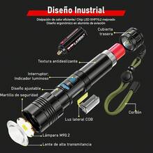 Shadowhawk Linterna Led Recargable, Lampara De Mano 100000 Lumens XHM90.2 Linternas Led ...