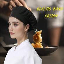 1/2pcs Chef Hat, Unique Work Headband, Food Service Cooking Cap, Hair ...