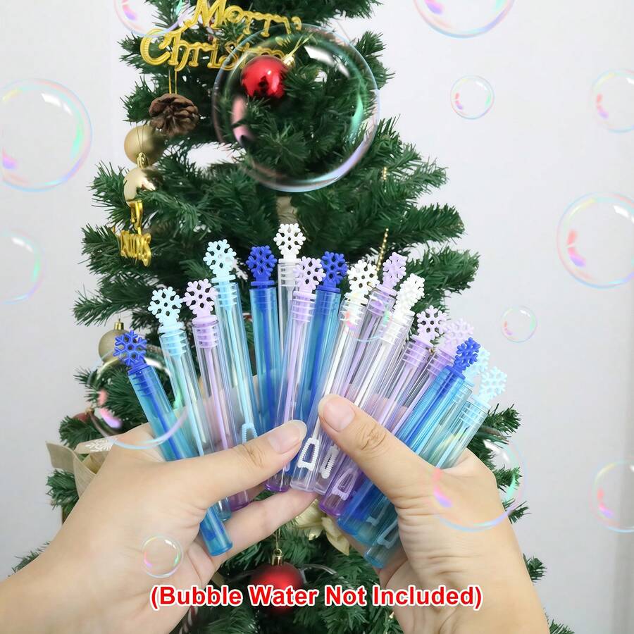 20/40pcs Snowflake Bubble Wands Toys, Perfect For Birthday Celebrations ...