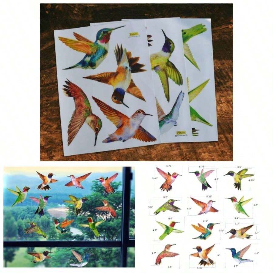 Anti - Collision Window Clings Bird Alert Collision Decals To Prevent ...