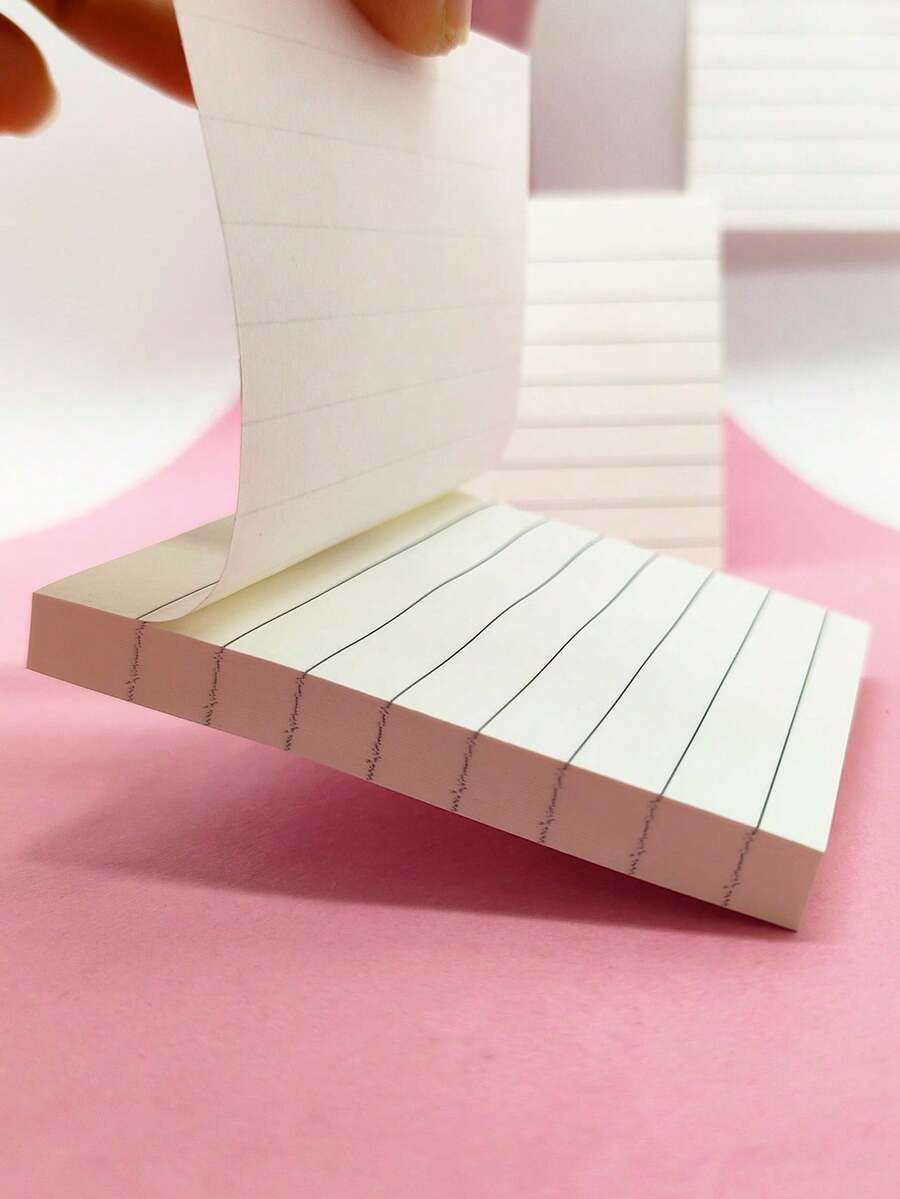 40 Sheets Minimalist Sticky Notes, Lined Grid, Suitable For Office ...