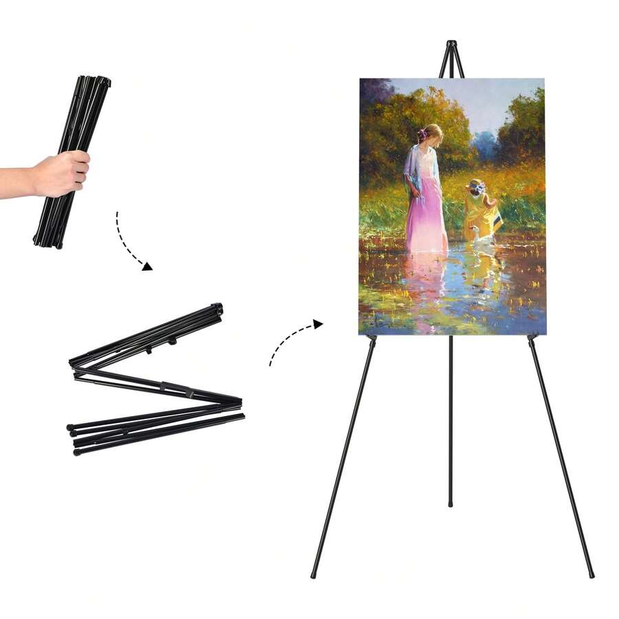 1PC 66inch Foldable Easel Stand, Baby Shower Sign Easel Stand ...