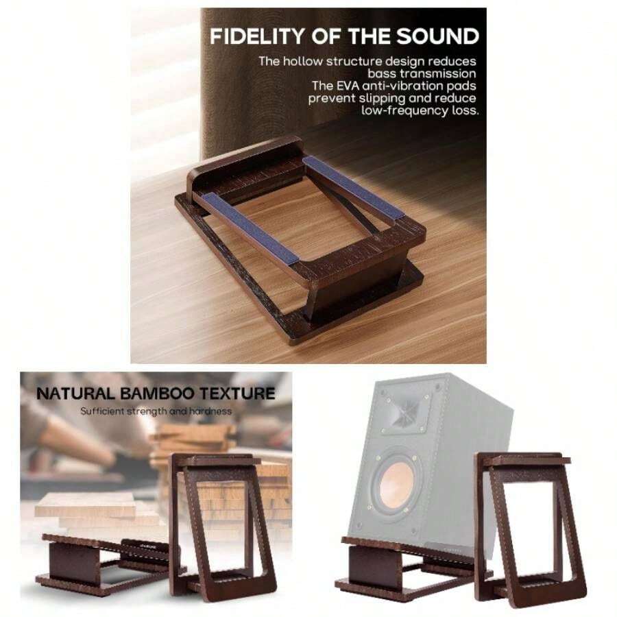 Tilted Desktop Speaker Stands Pair 35 Speakers, Detachable Speaker ...
