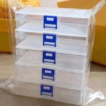 1pc 10-Grid Detachable Plastic Box, Transparent Small Compartment ...
