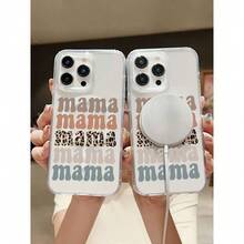 What Mama Mobile Phone Case Decorated With Animal Print And Pastel ...