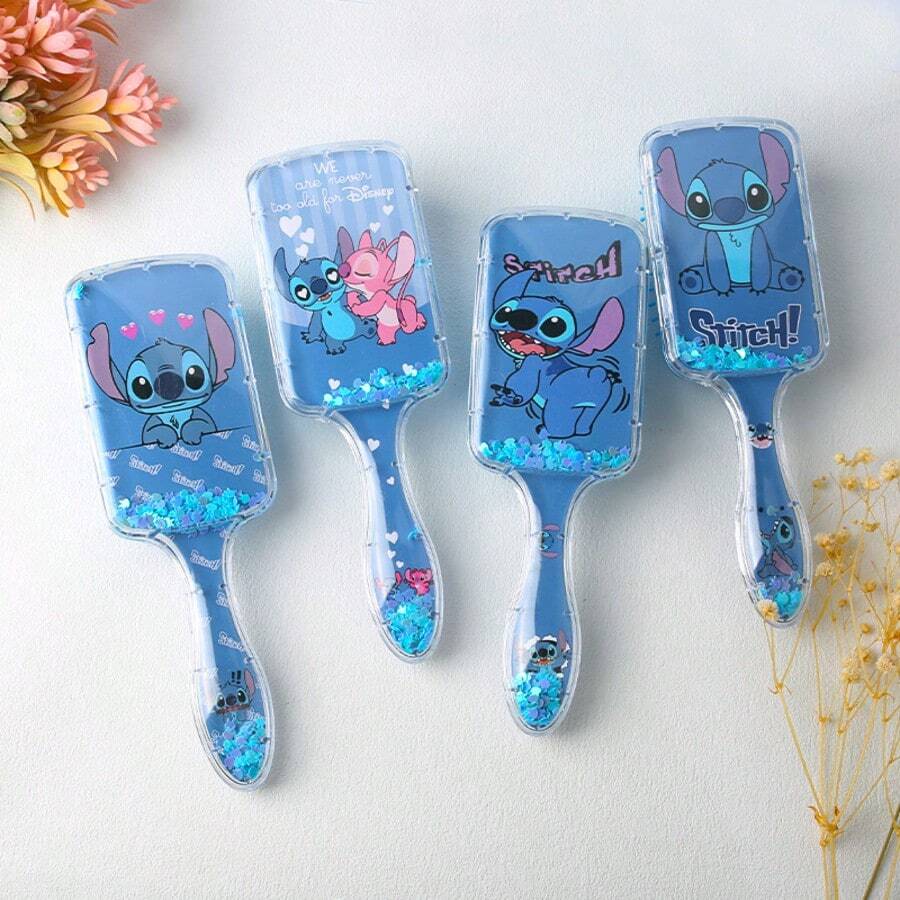 1 X Cepillo de cojín de Stitch de Disney, peine de pelo de dibujos ...