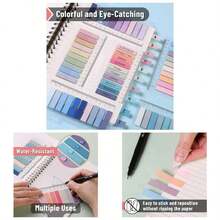 - Colorful Sticky Tabs, 1600 Pcs, Transparent Page Markers, Annotating ...