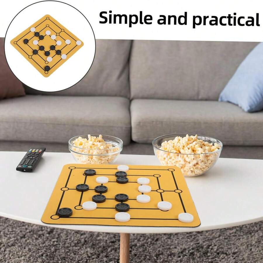 1PC Nine Men Morris Board Game Traditional Table Board Game With ...