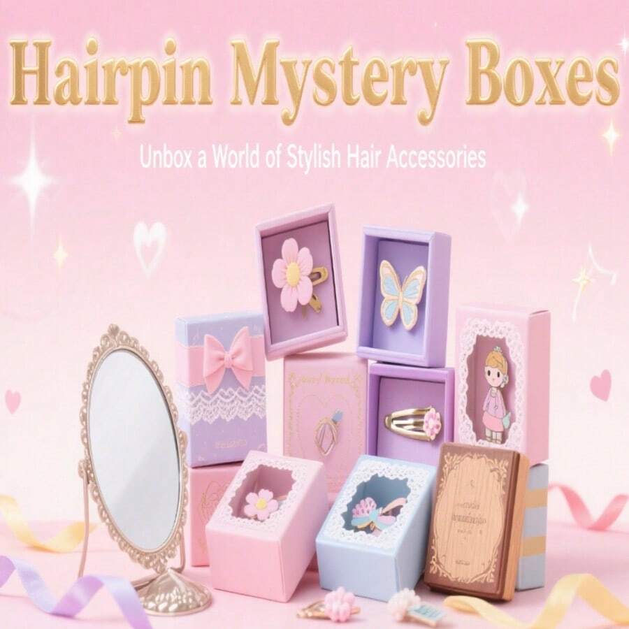 Hair Pins Blind Box | Unlock Versatile Styles With A Grand Prize ...