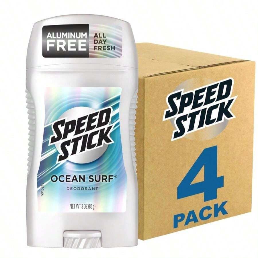 Speed Stick Men'S Deodorant, Ocean Surf, 3 Ounce, 4 Pack, Packaging May ...