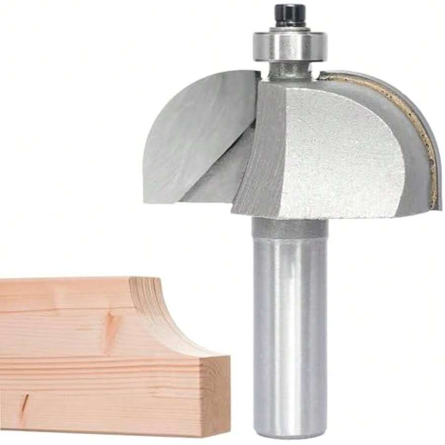 Cove Router Bits,1/2" Shank,Radius 3/4",Bearing Guided Cove Edging For ...