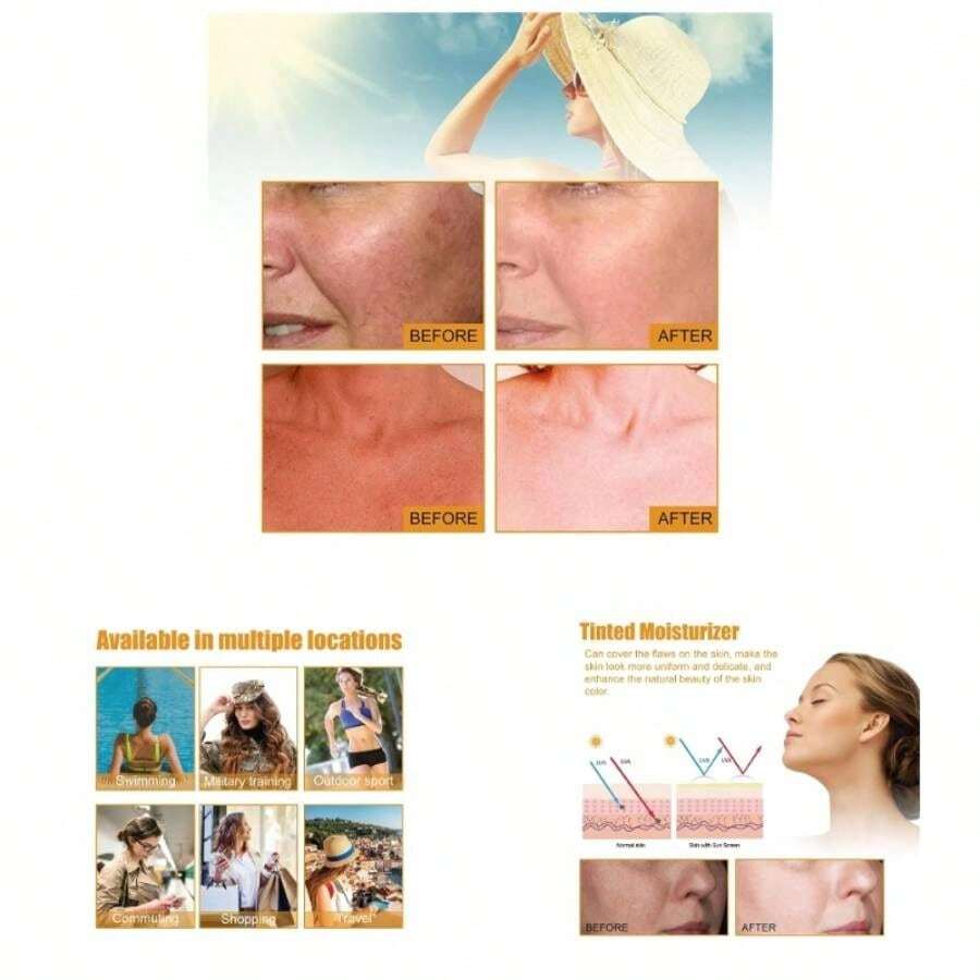 Tinted Sunscreen Face SPF 50, Universal Protector 50 Moisturizer ...