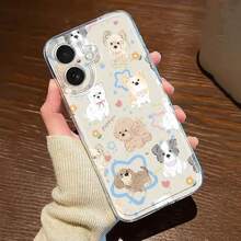 Cute Puppy Phone Case Compatible With Iphone 16/15/14/13/12/11 Pro Max ...