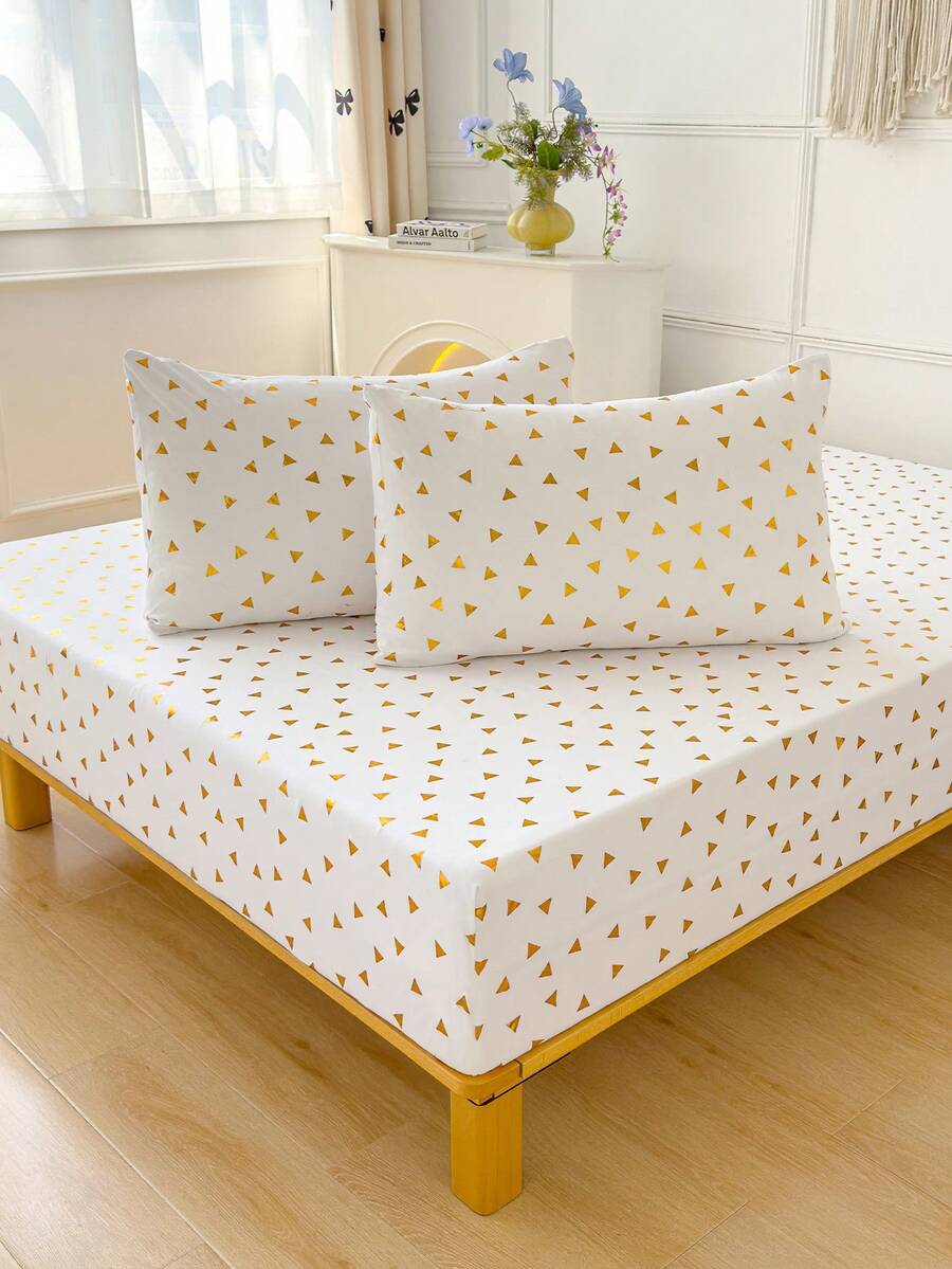 Soft Luxury Microfiber Fitted Sheet Sets - Shiny Embossed Stone Pattern ...