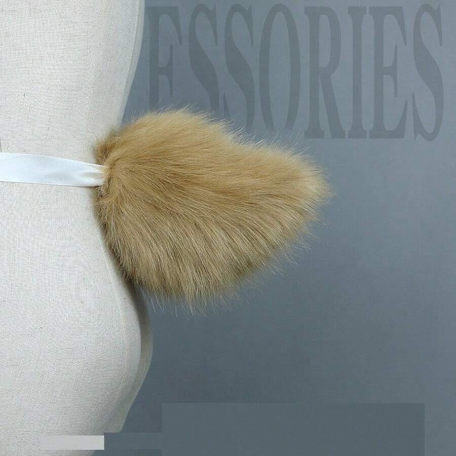 1pc 7-Color Cute Rabbit Tail Plush Costume Tail, Anime Cosplay Prop ...