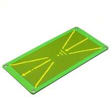 1/2pcs Golf Practice Mat, Swing Pad, Trajectory Mat, Hitting Mat, Golf ...