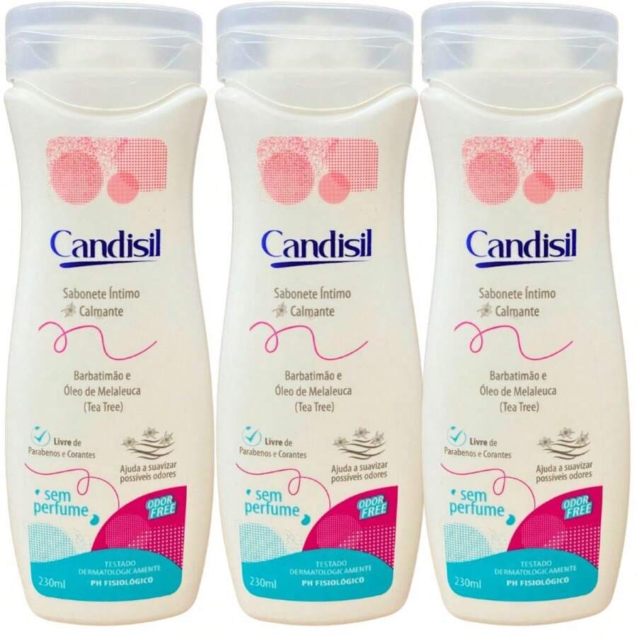 SABONETE ÍNTIMO CANDISIL CALMANTE ÓLEO DE MELALEUCA SEM PERFUME 230ml ...