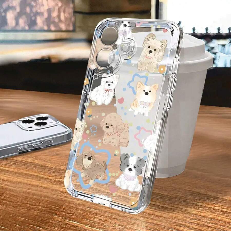 Cute Puppy Phone Case Compatible With Iphone 16/15/14/13/12/11 Pro Max ...