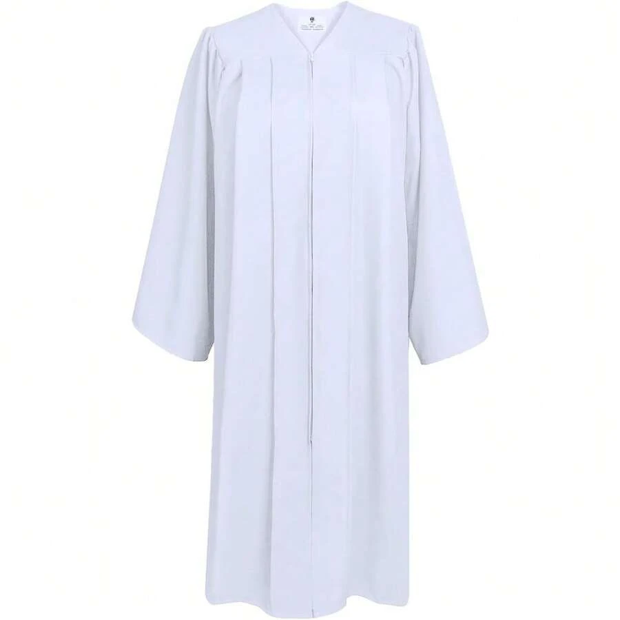 Matte Choir Robe For Church Baptism Officiant Confirmation Costume ...