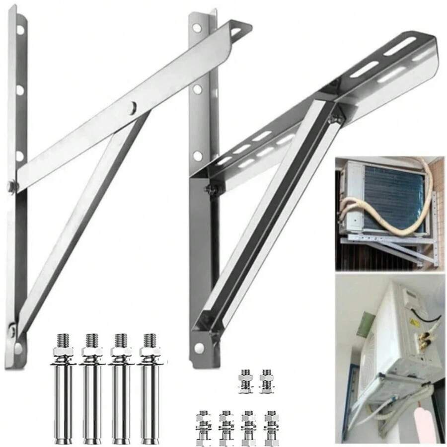 2PCS Steel Mini Split Wall Mount Bracket For Air Conditioner Condensing ...