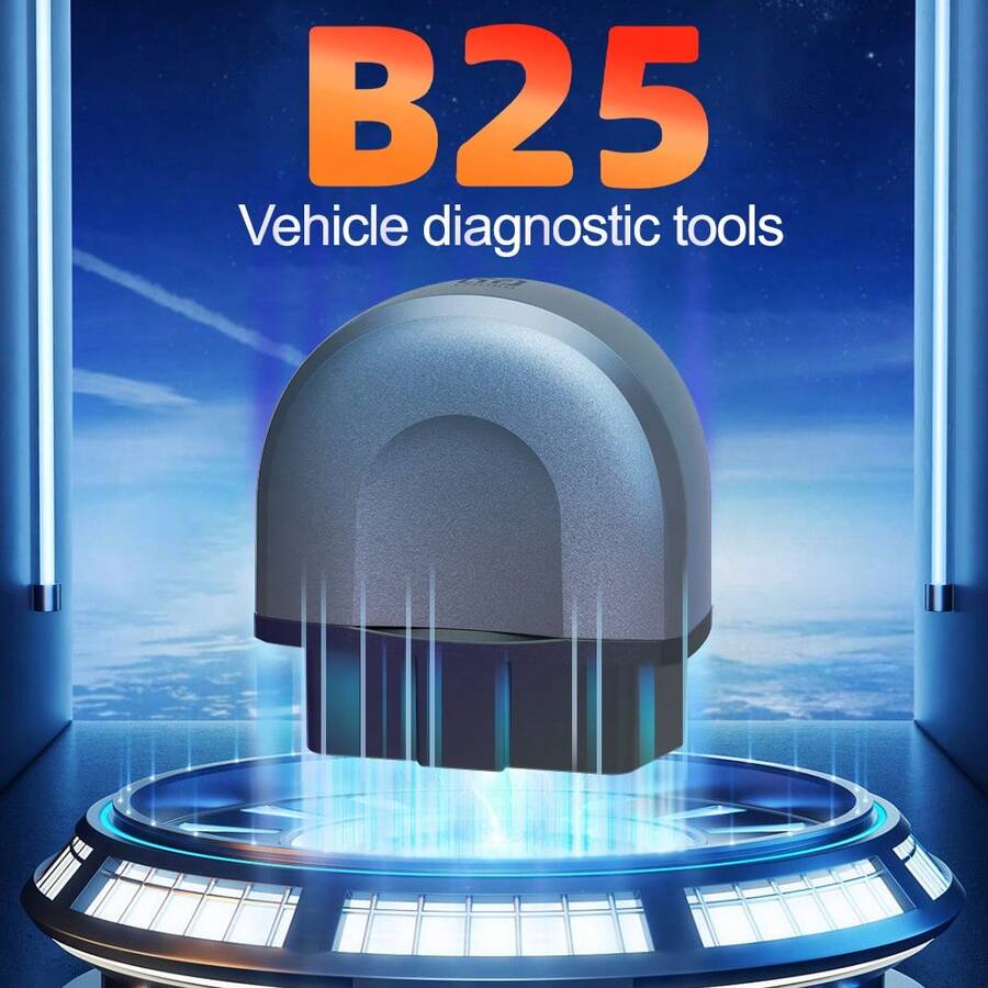 أداة تشخيص OBD25 بلوتوث B25 قارئ الرمز 2025 أدوات تشخيص OBD 25 لقراءة رمز الخطأ تشخيص المحرك ...