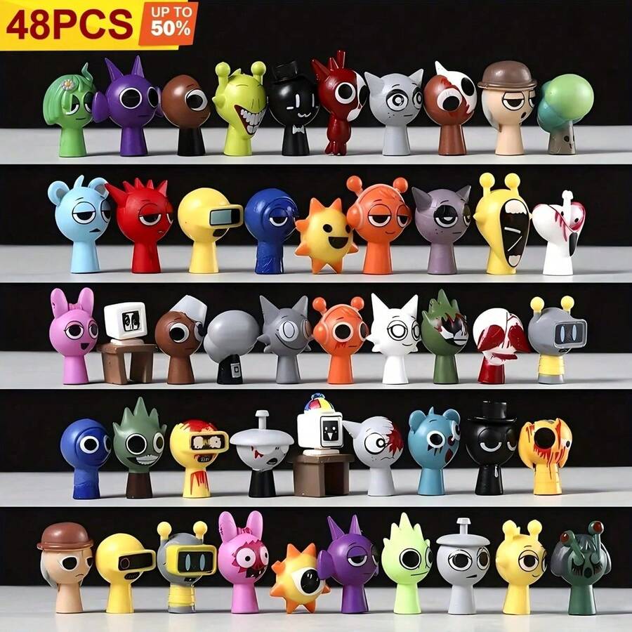 Sprunki Mega Collection - 48 Figures With Phase 1&3 Transformations ...