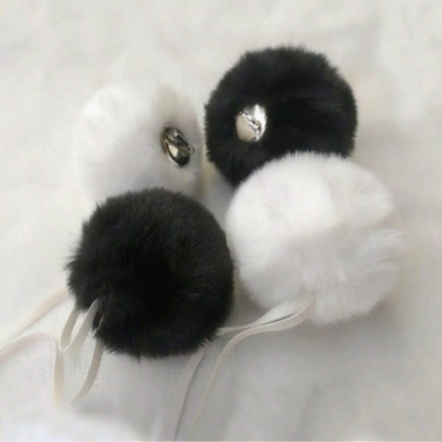 1pc Rabbit Tail Cosplay Prop, Cute Bunny Tail For Halloween, Masquerade ...