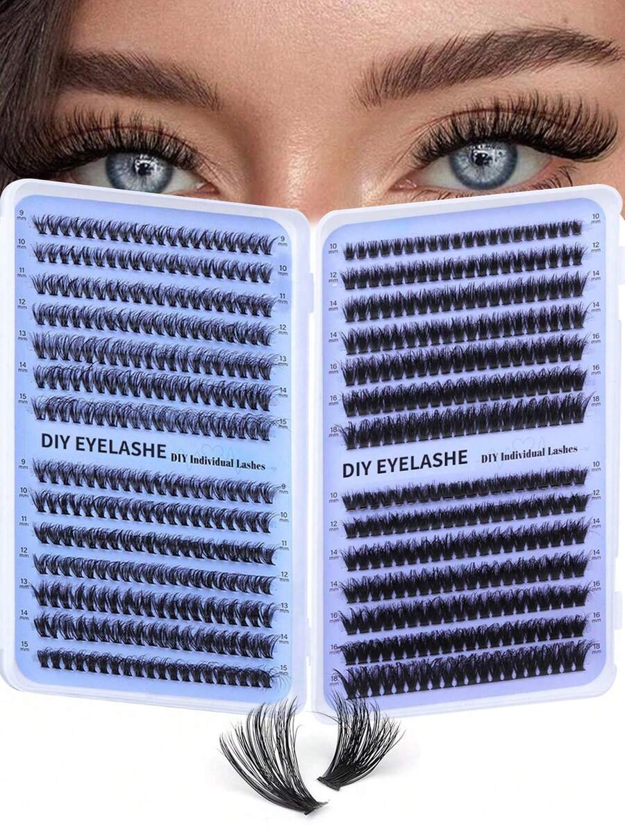 560pcs Lash Clusters 30D+40D+60D+80D DIY Lash Extension Faux Mink ...