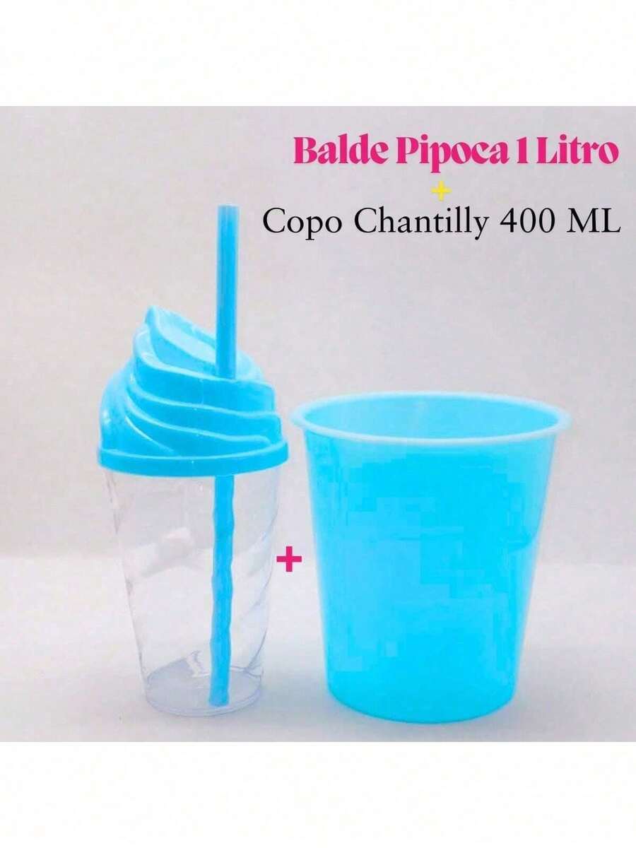 Kit 20 Cinema Pop Popcorn Bucket 1 L + 20 Twister Cups 400ml | Mode de ...