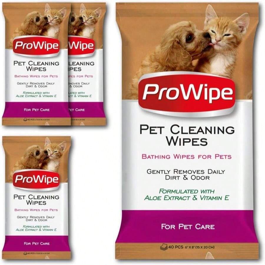 Prowipe Pet Wipes, Dog Wipes, Cat Wipes, Grooming & Cleaning Wipes For ...