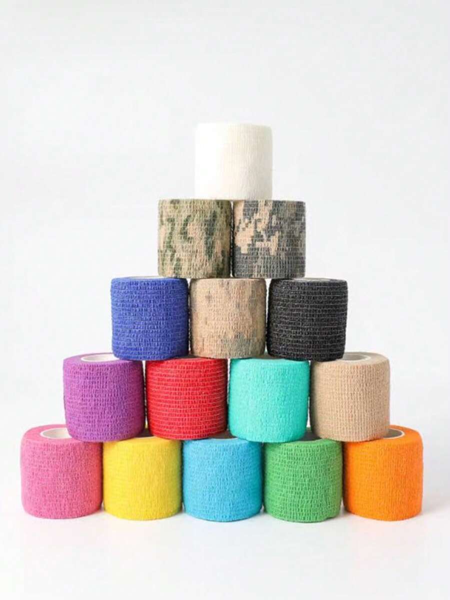 6 Rolls White Elastic Self Adhesive Bandage Wrap, Breathable Flexible ...