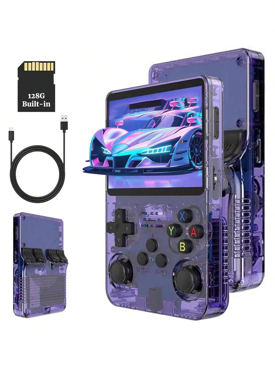 R36S Retro Handheld Game Console, Retro Console 3.5 Inch IPS Screen ...