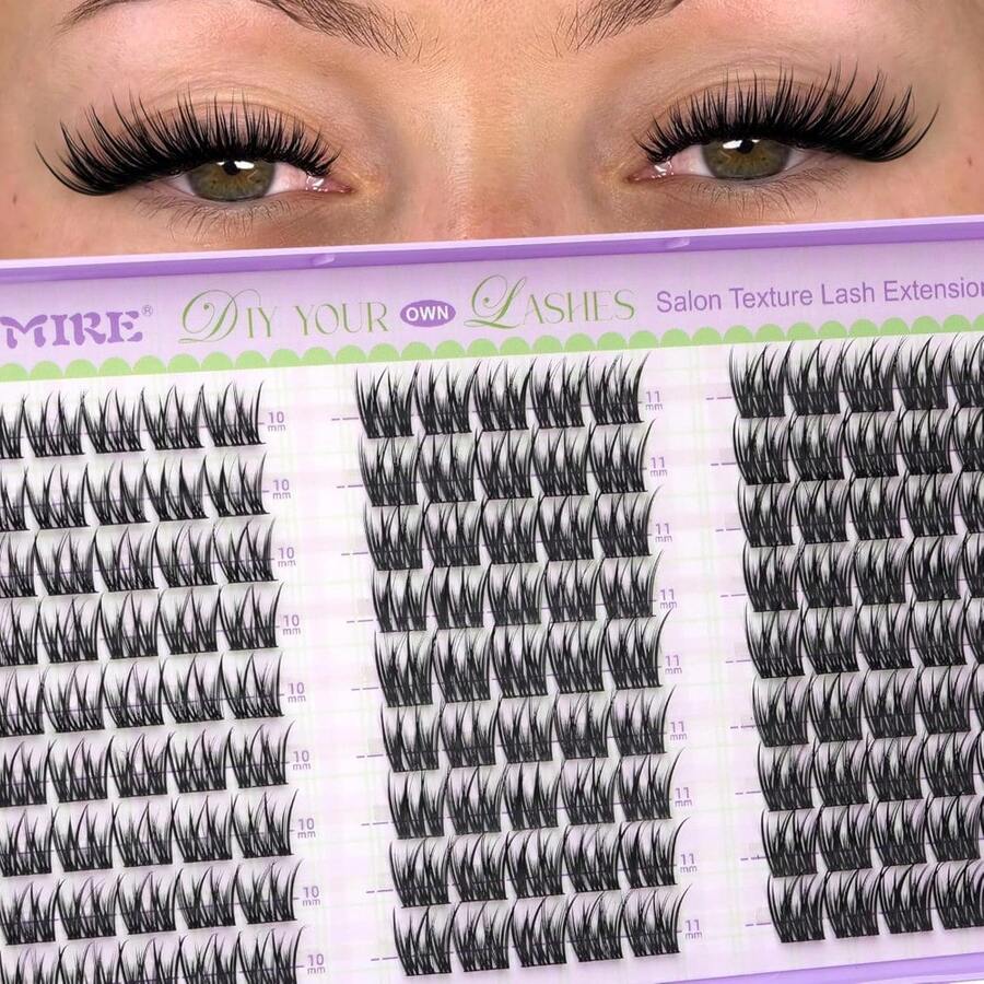 Manga Lash Clusters Thick Volume Cluster Eyelash Extensions With Lash ...