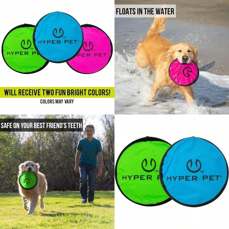 Flippy Flopper 9" Flying Disc Soft Dog Toy Floats In Water And On Teeth ...