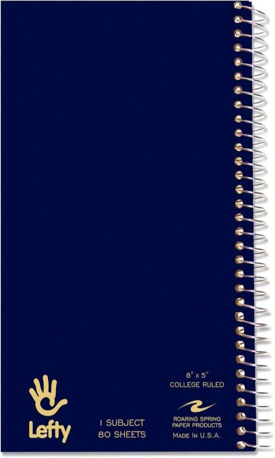 Roaring Spring Lefty Spiral Journal, College Ruled Small Left Handed ...