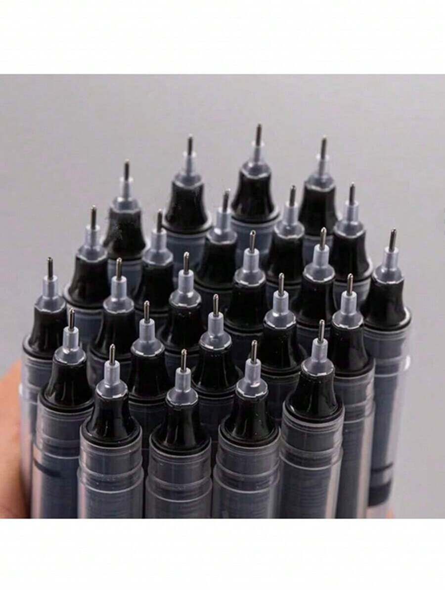 5pcs/10pcs/20pcs Lot Ultra Fine Finance Gel Pen BlackBlueRed Ink ...