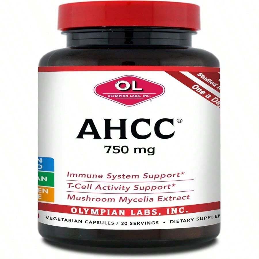 Olympian Labs Premium AHCC Supplement 750mg Of AHCC Per Capsule ...