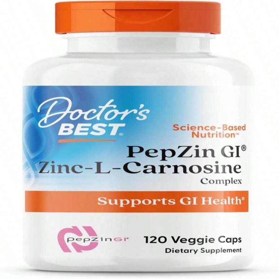 Doctor'S Best PepZin GI, Zinc-L-Carnosine Complex, Non-GMO, Vegan ...