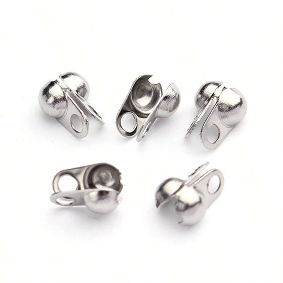 100pcs Stainless Steel Bead Chain Clasps, Side Clasp, Pea Pod Clasp ...