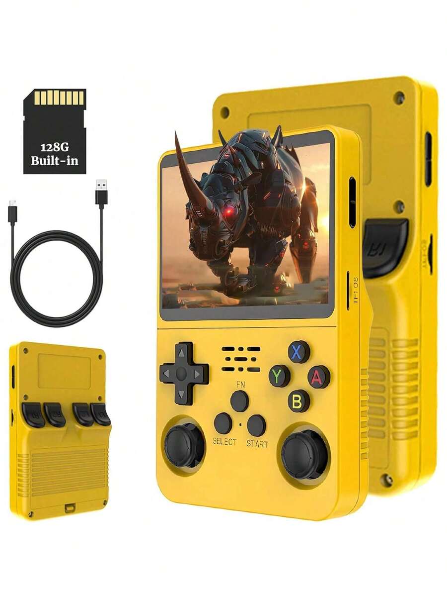 R36S Retro Handheld Game Console, Retro Console 3.5 Inch IPS Screen ...