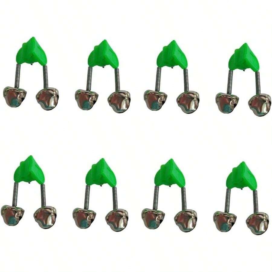 ZYYC 8 Pcs Fishing Rod Extra Loud Alarm Dual Alert Bell, Plastic ...