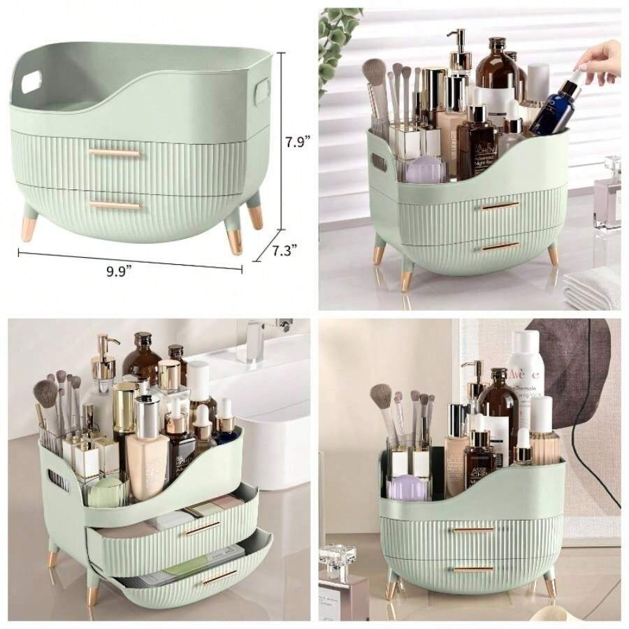 Makeup Organizer With Drawers, Skincare Organizer Vanity, Storage Box ...